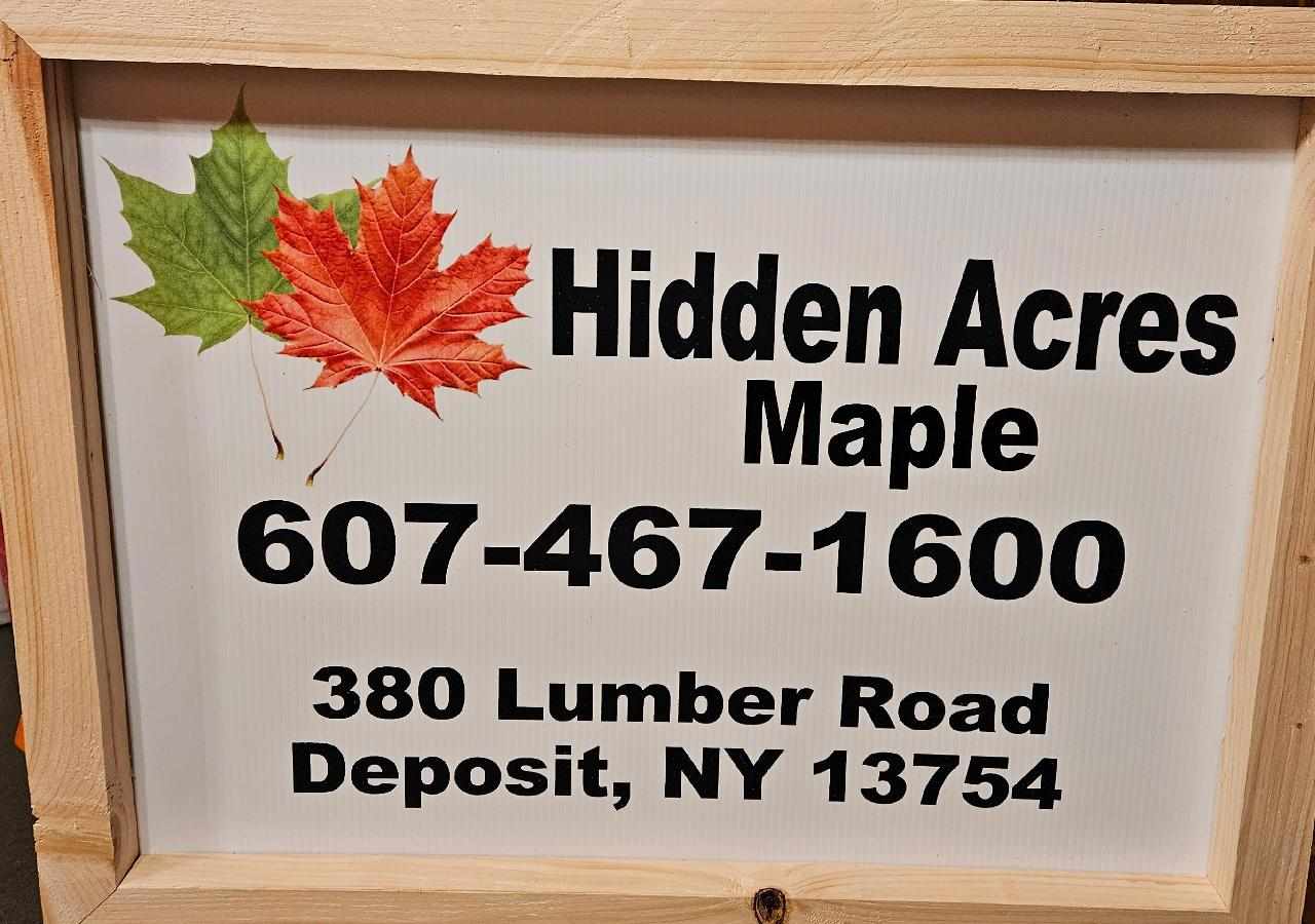 Hidden Acres Maple - New York State Maple Producers Association